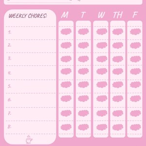 Digital Download Planner in Pink PDF Printable - Etsy