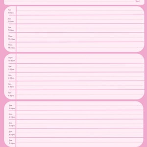 Digital Download Planner in Pink PDF Printable - Etsy