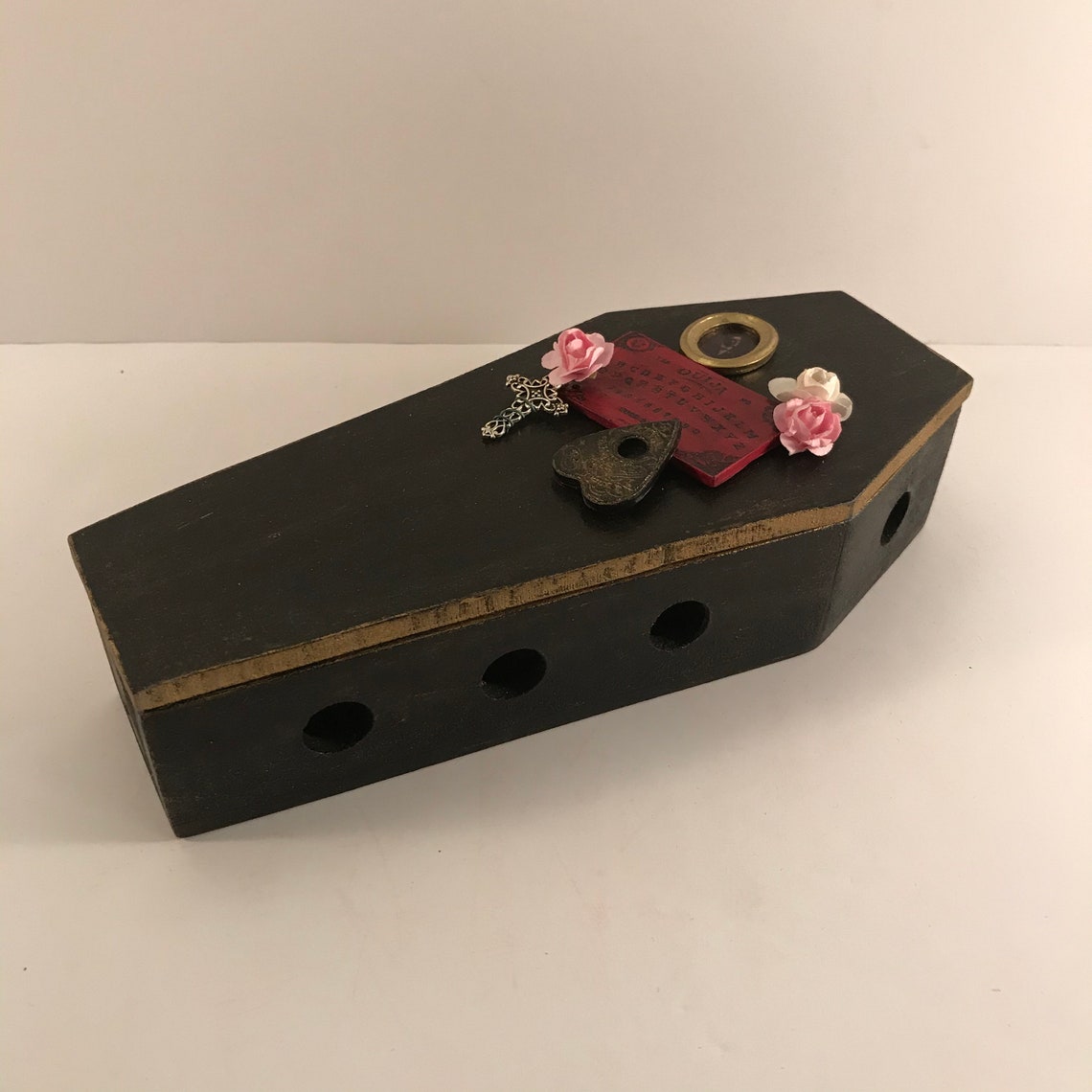 Coffin Incense Burner: Pink Roses | Etsy