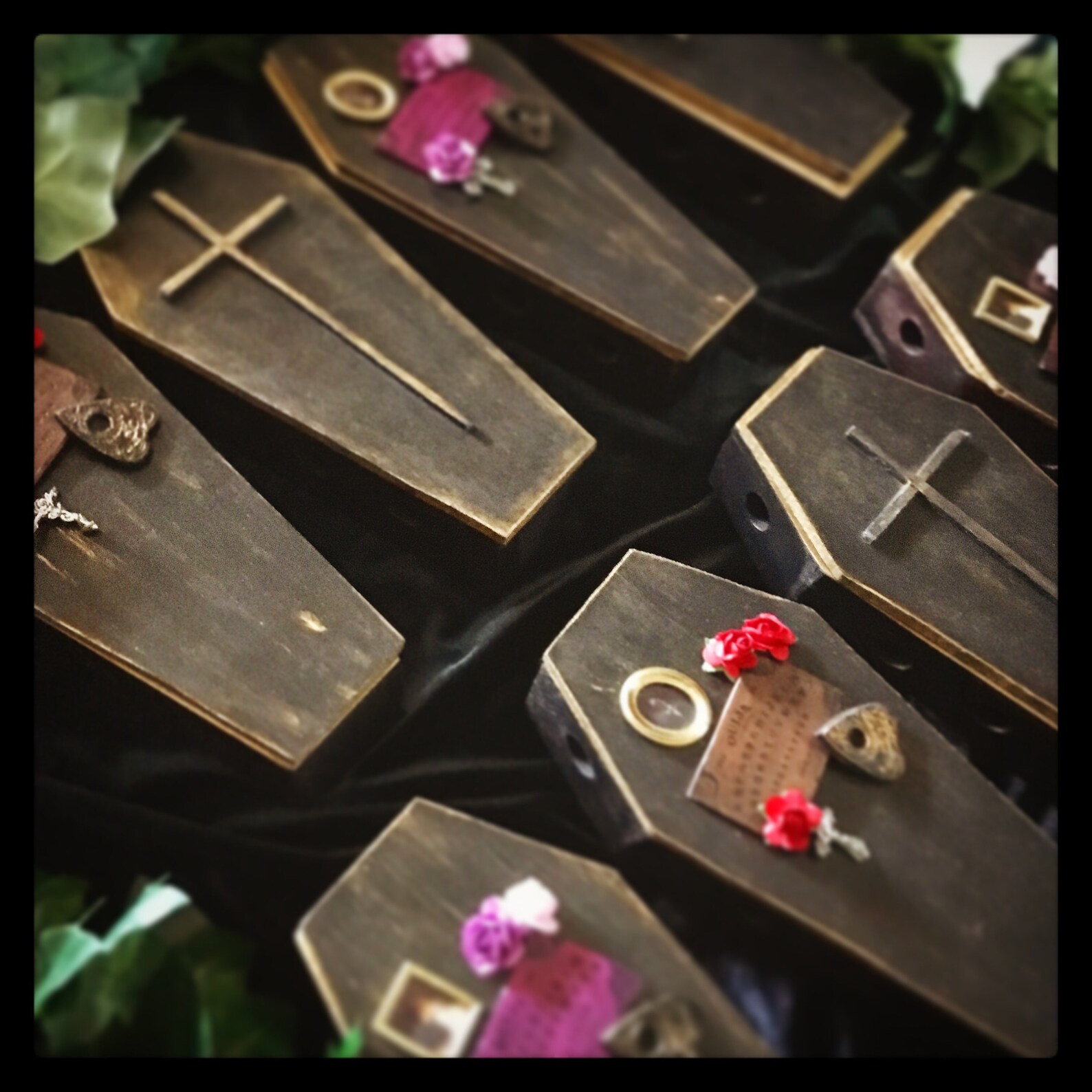 Coffin Incense Burner: Pink Roses - Etsy