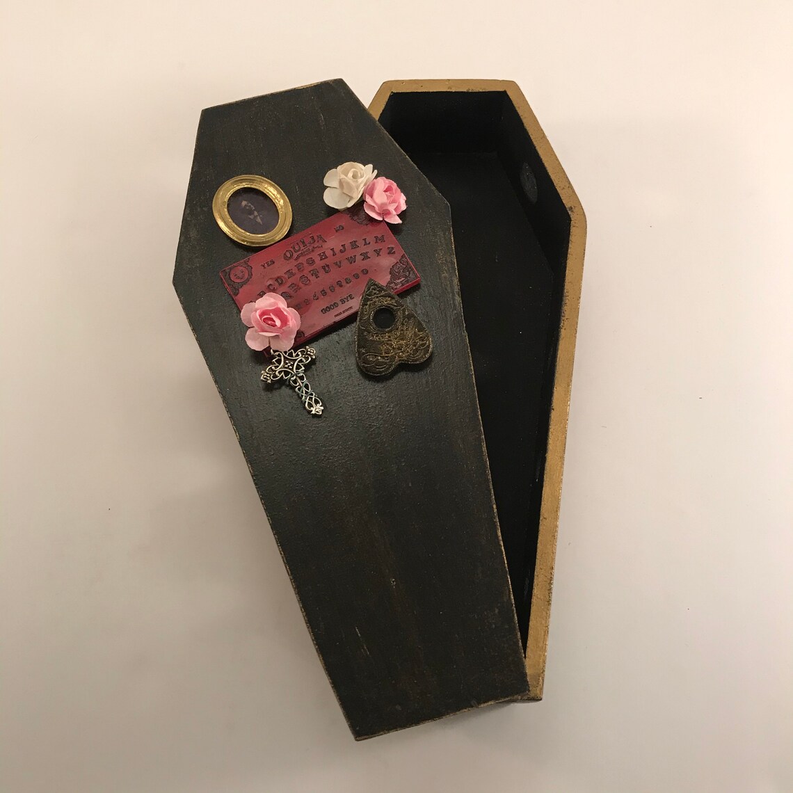 Coffin Incense Burner: Pink Roses | Etsy