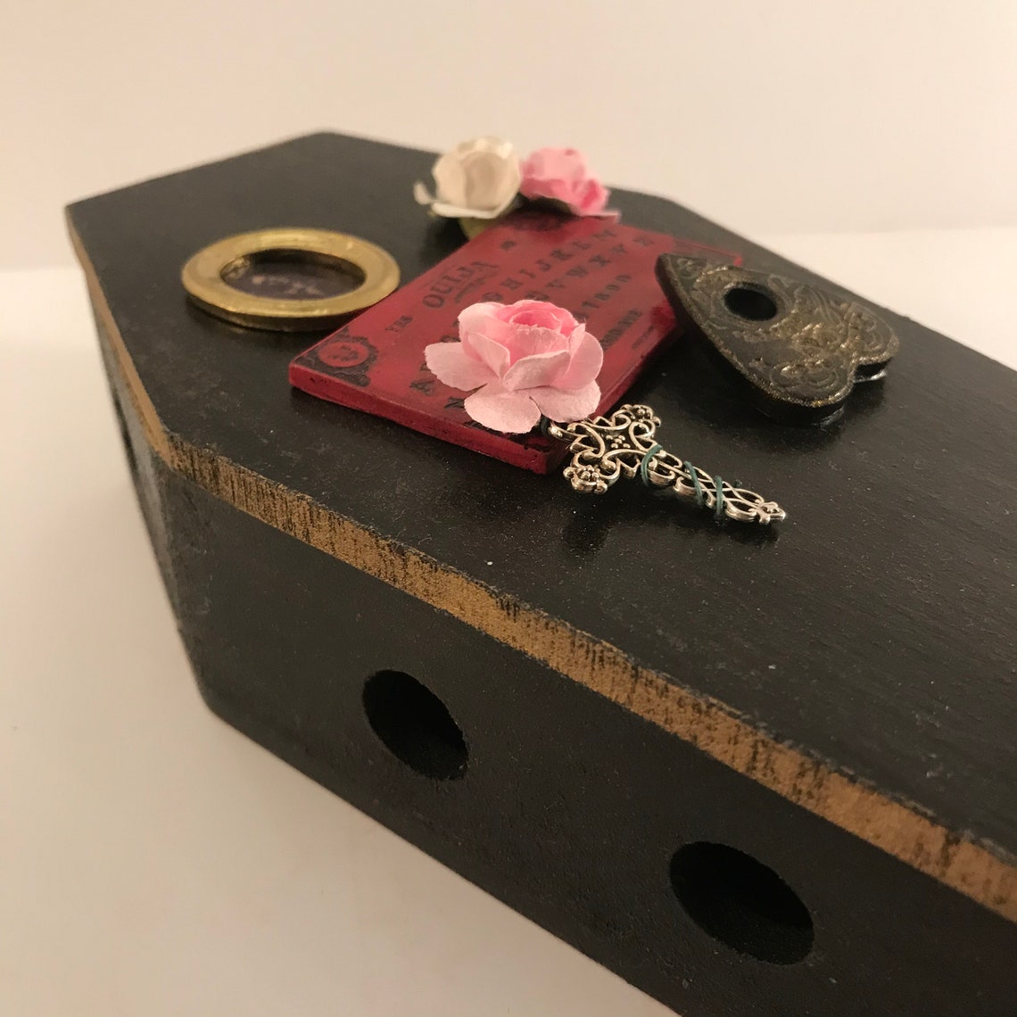 Coffin Incense Burner: Pink Roses | Etsy