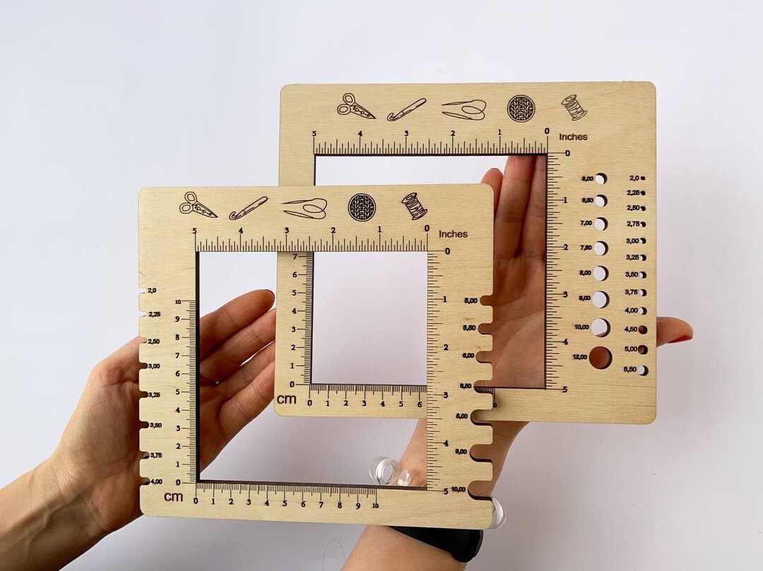Gauge Swatch Ruler Knitting Needle Sizes Knitting Notions - Etsy