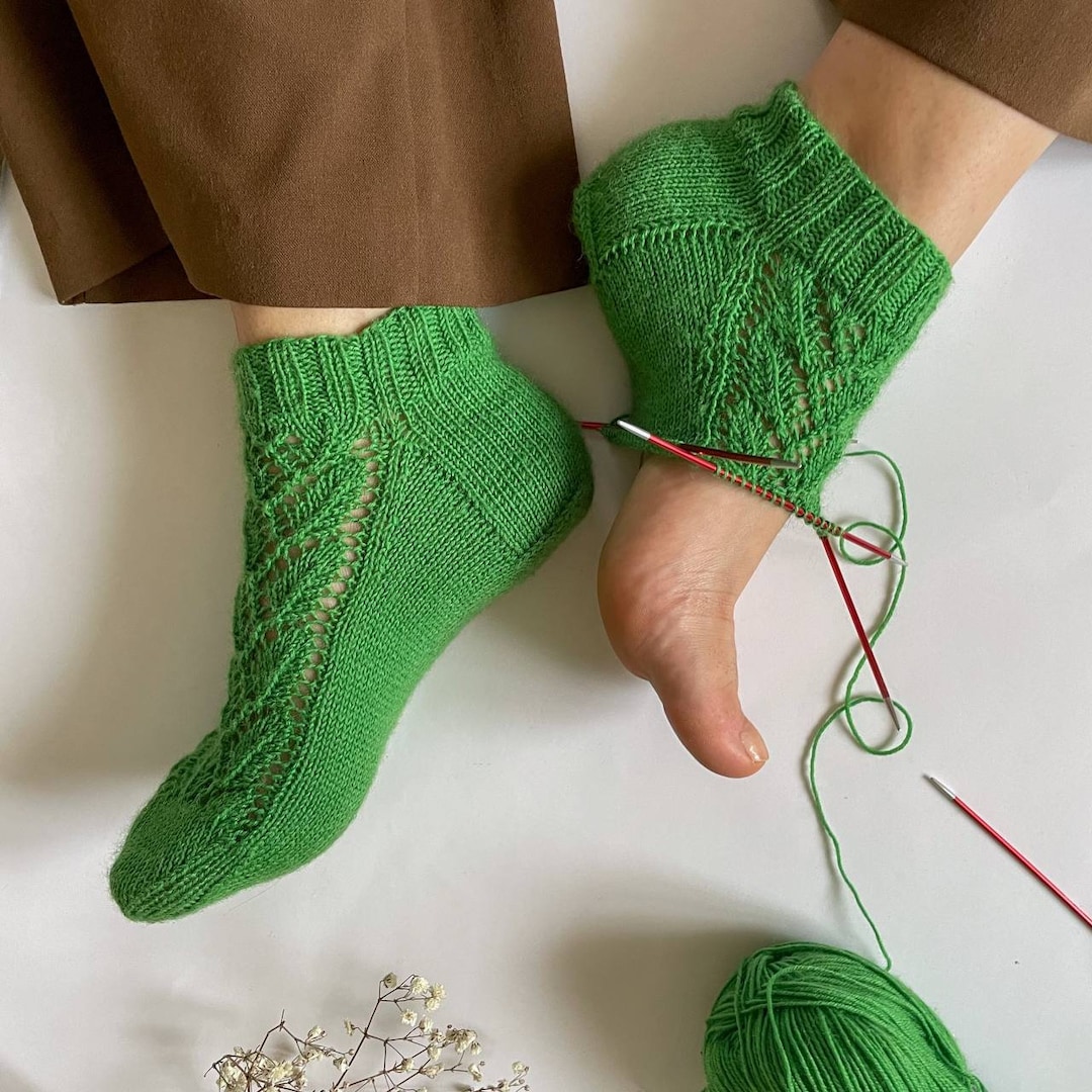 Knitting Patterns, Cuff Down Knitted Socks, Lace Wool Socks, Easy Dpns Patterns, Hand Knit Socks ...