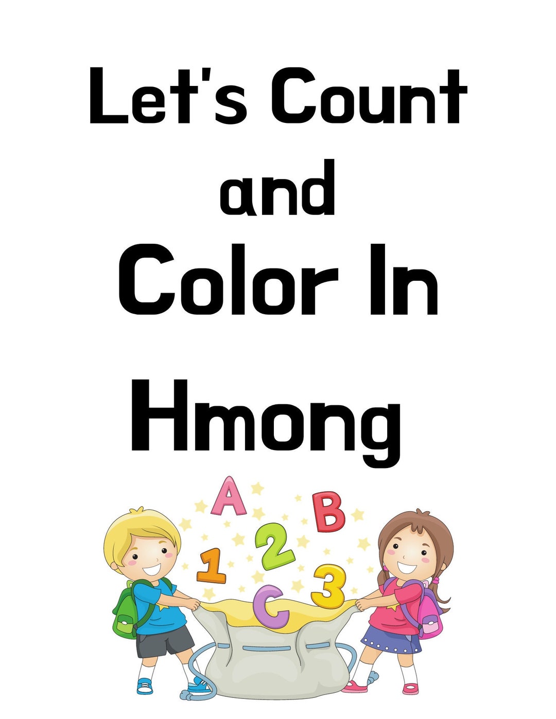 Let's Count and Color in Hmong - Etsy