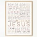 Printable Christian Affirmation/ Scripture Cards Custom Color Identity ...