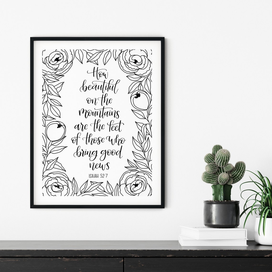 How Beautiful Are the Feet of Those Who Bring Good News Hand - Etsy