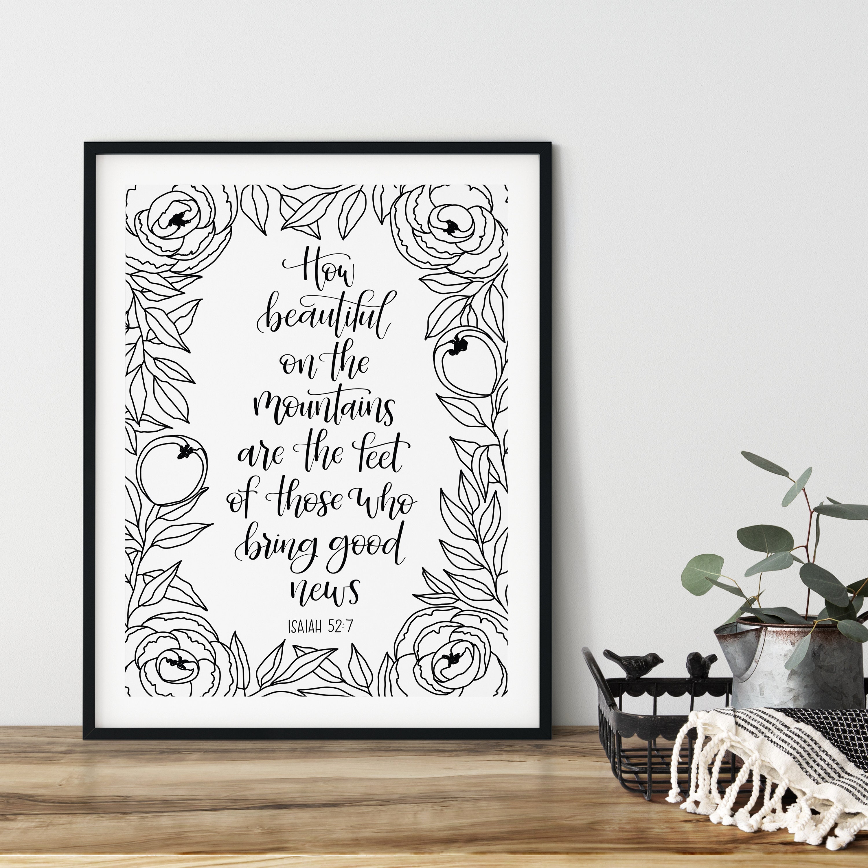 How Beautiful Are the Feet of Those Who Bring Good News | Hand Lettered ...