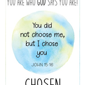 Large Sized Printable Christian Affirmation / Scripture Cards ...