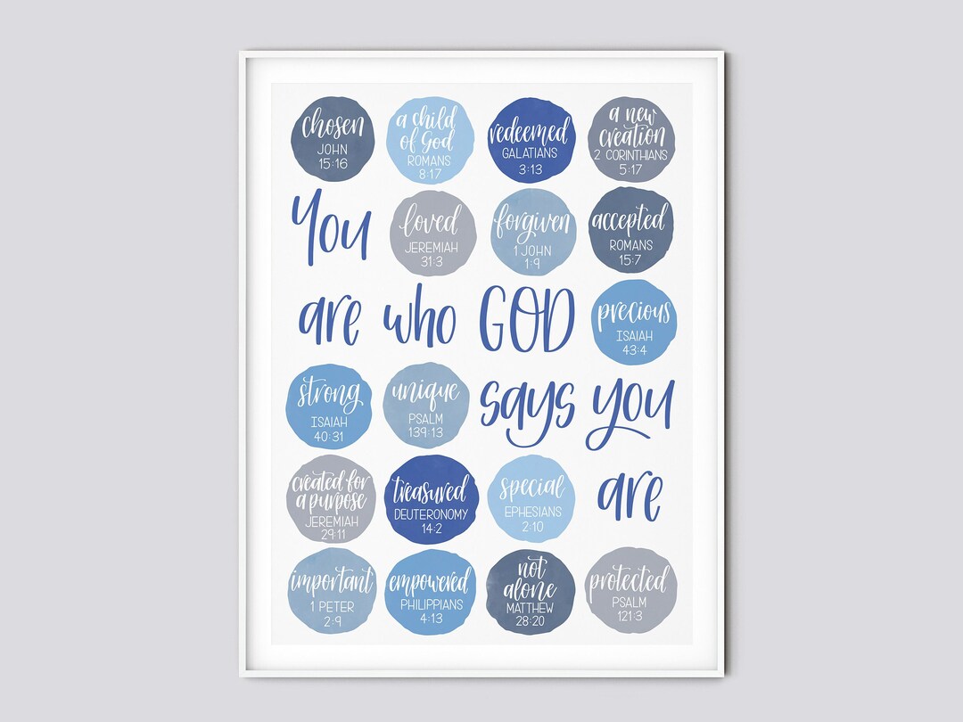 Simple Blue Themed Kid's or Teenager's Bedroom Printable Download |you ...