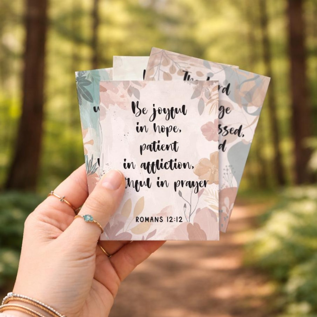 Boho Encouraging Scripture Cards | Christian Affirmations for Women ...