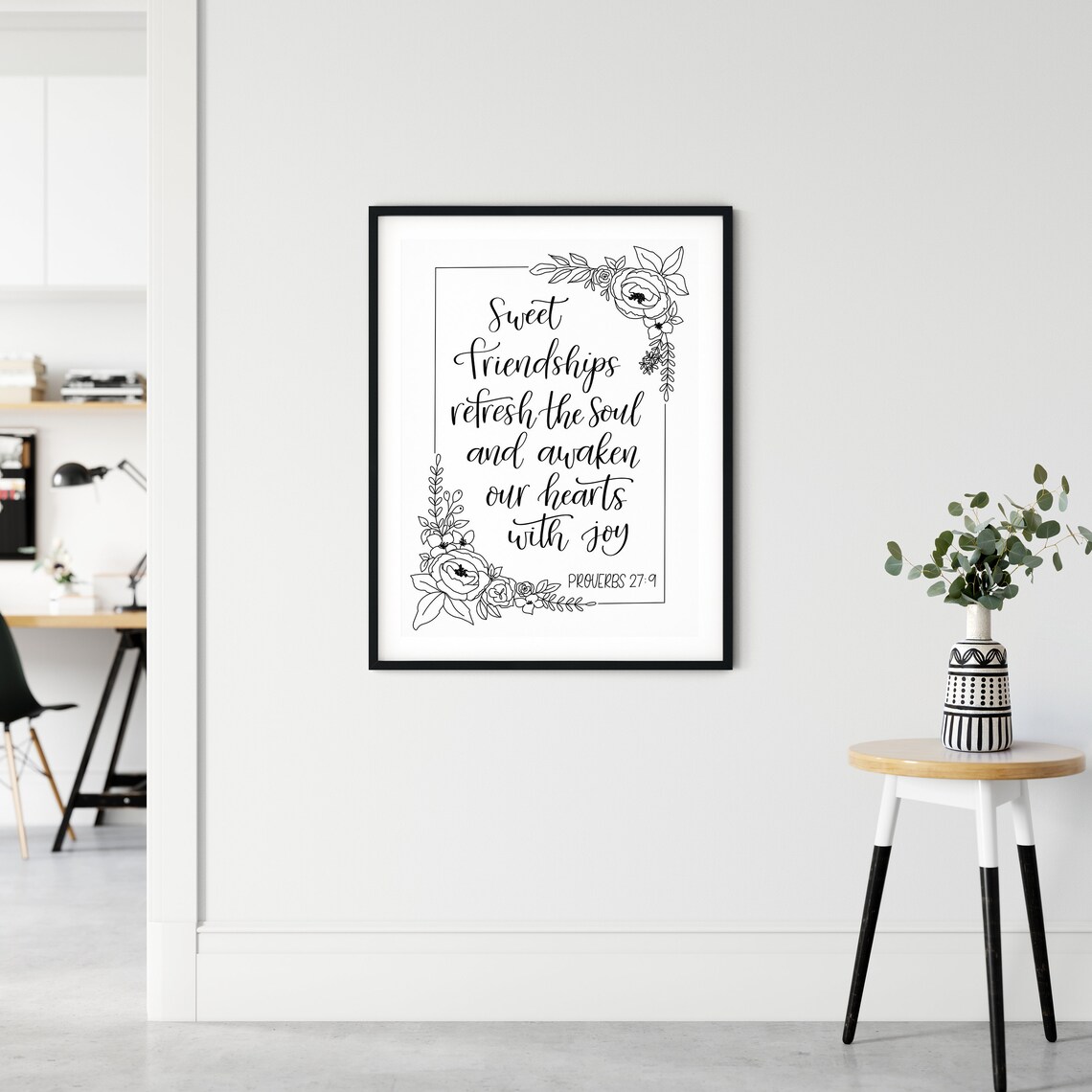 Sweet Friendships Artwork Bible Verse Artwork Christian - Etsy Australia