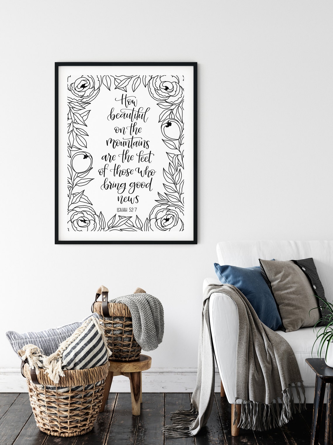 How Beautiful Are the Feet of Those Who Bring Good News | Hand Lettered ...