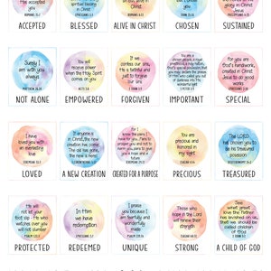 Christian Affirmation Poster | Bible Verse Rainbow Print (digital ...