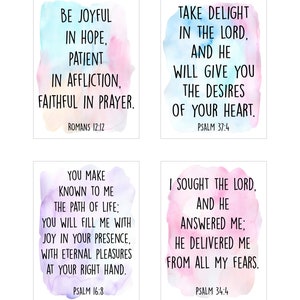 52 Uplifting Scripture Cards - Printable Bible Verse Cards for Anxiety ...