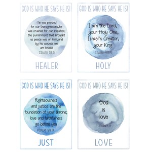 Character of God Bible Memory Verses | God is Who He Says He is ...