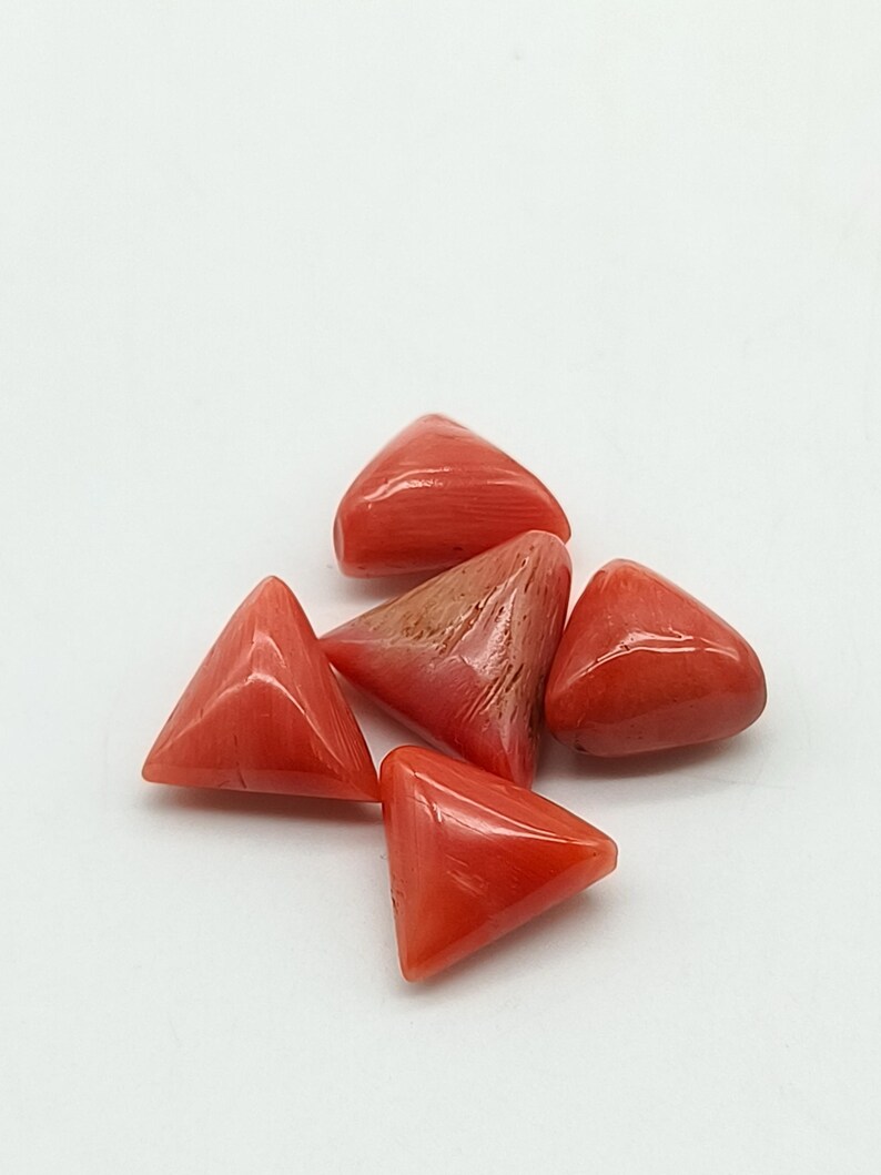 Rare Angle Skin Coral Trilling Shape Cabochon Lot-100%natural Salmon ...