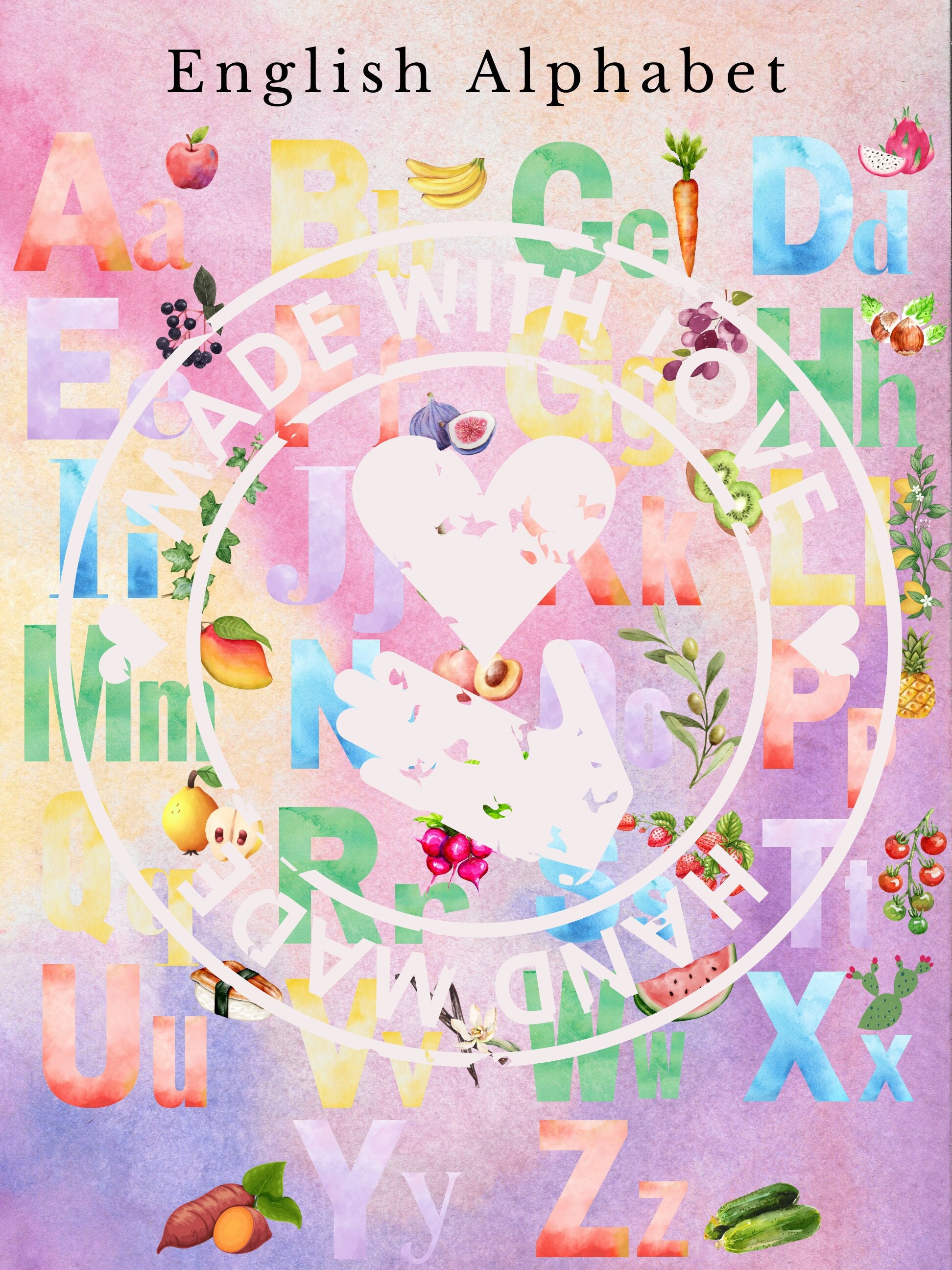 Waldorf Homeschool Alphabet Poster - Etsy