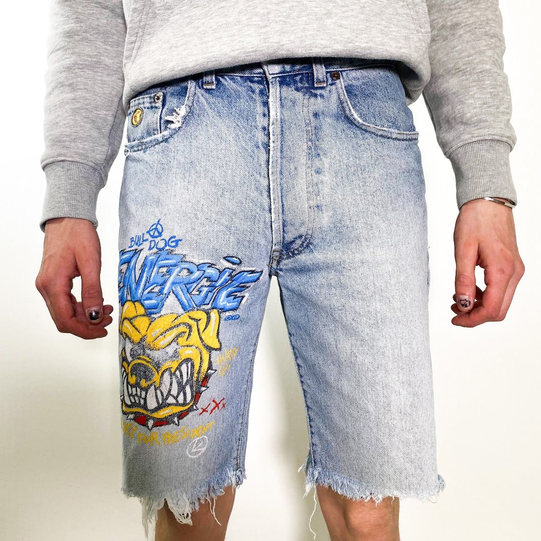 Vintage 90s Bulldog ENERGIE Denim Shorts - Etsy