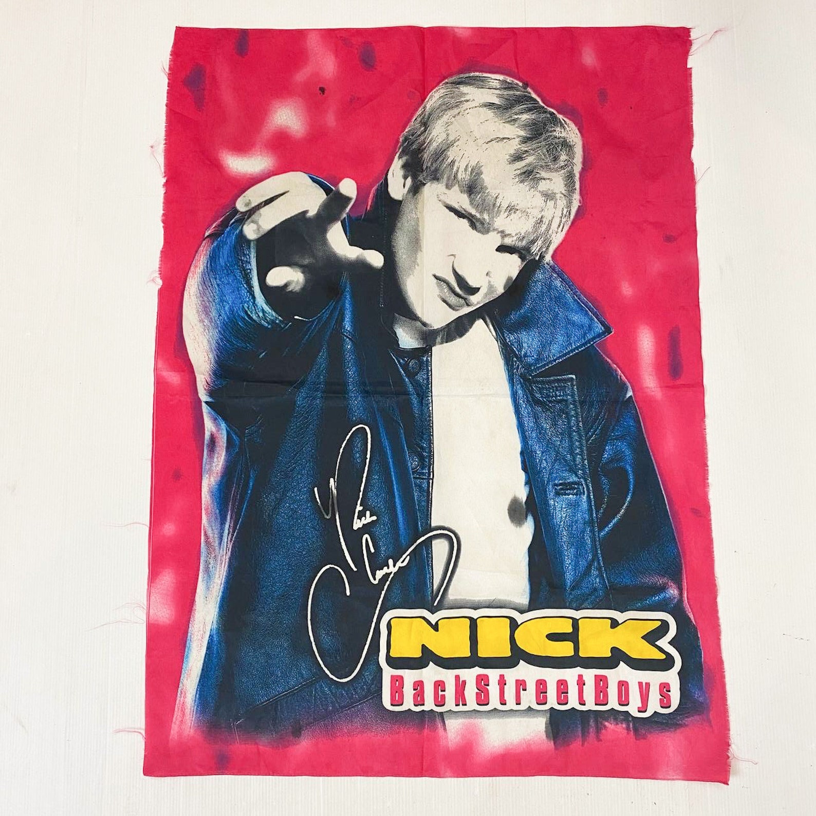 Vintage 90s Nick Carter BSB Flag Poster - Etsy