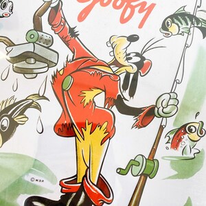 Vintage 80s Goofy's How to Fish Tin Art Wall - Etsy