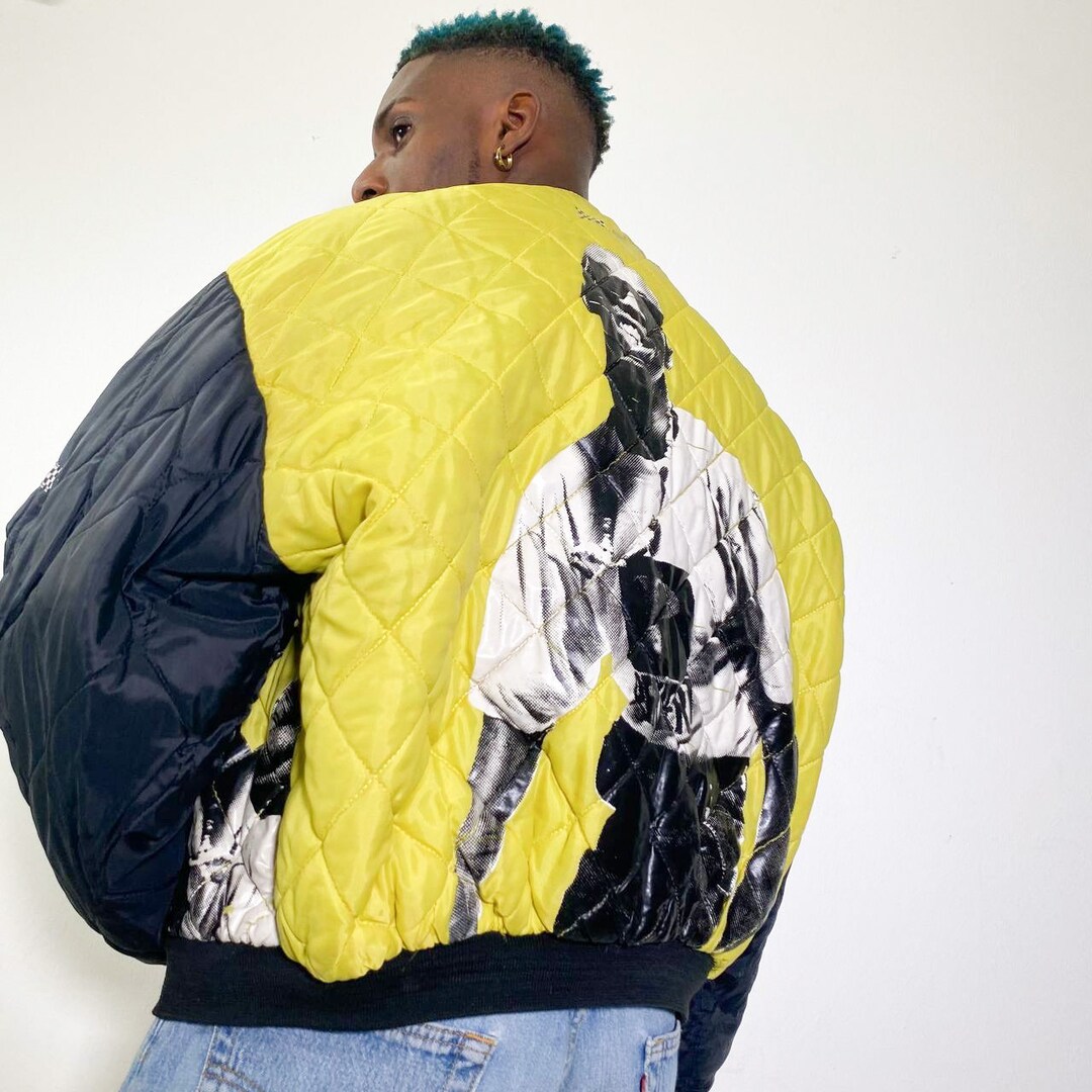 Vintage 90s Bomber Double Face MALCOM XX Collection Jacket - Etsy