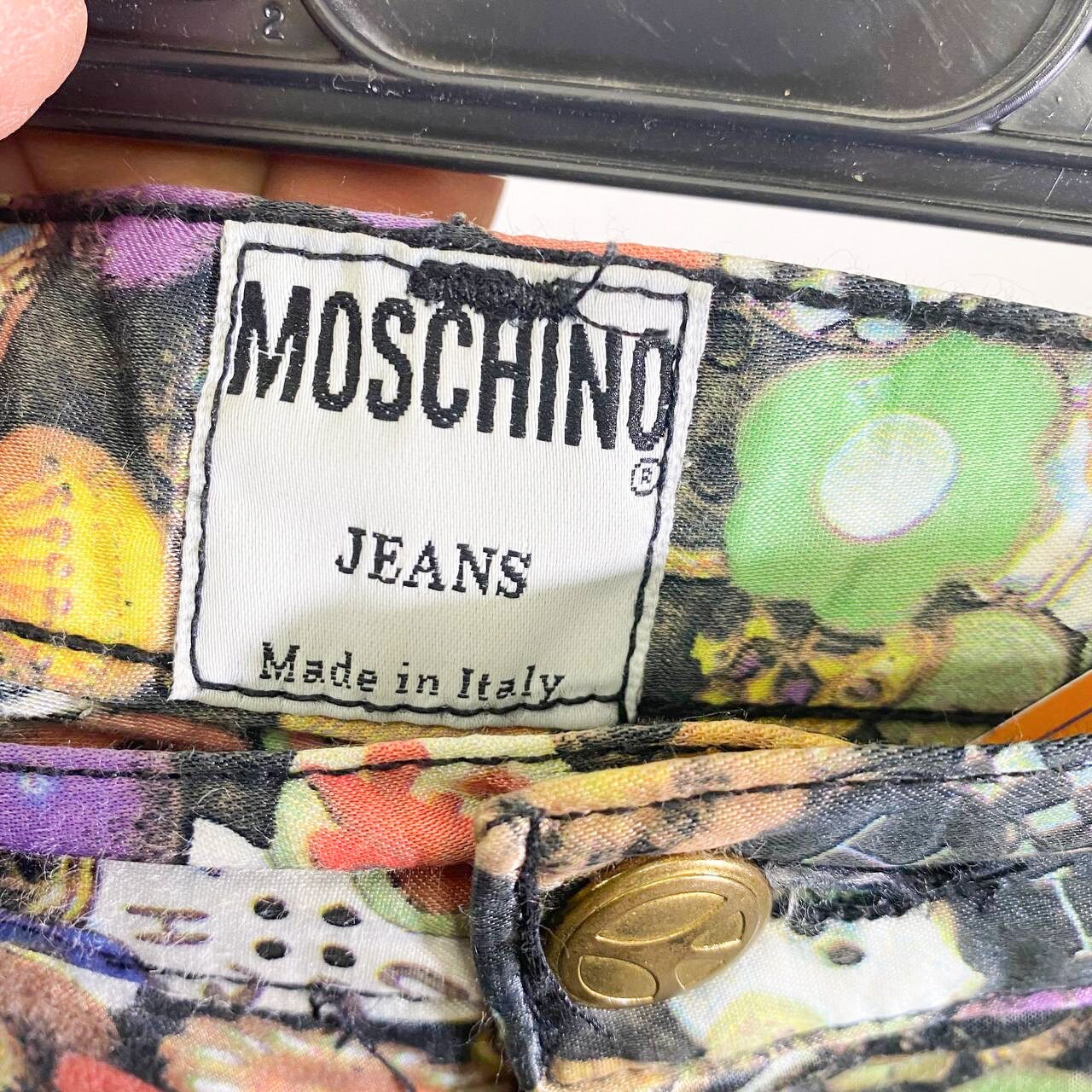 Vintage 90s MOSCHINO Buttons Pattern High Waisted Pants - Etsy