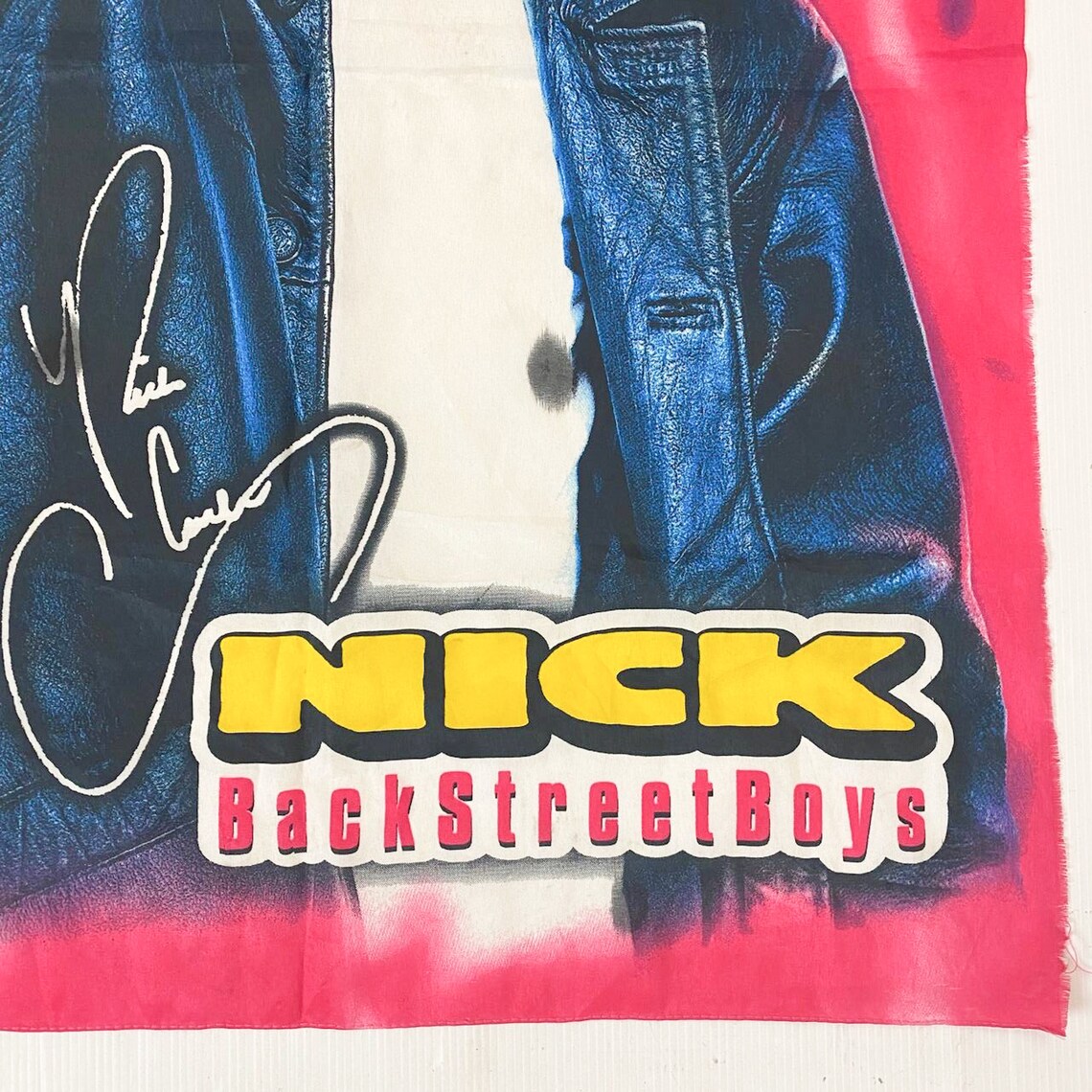 Vintage 90s Nick Carter BSB Flag Poster - Etsy