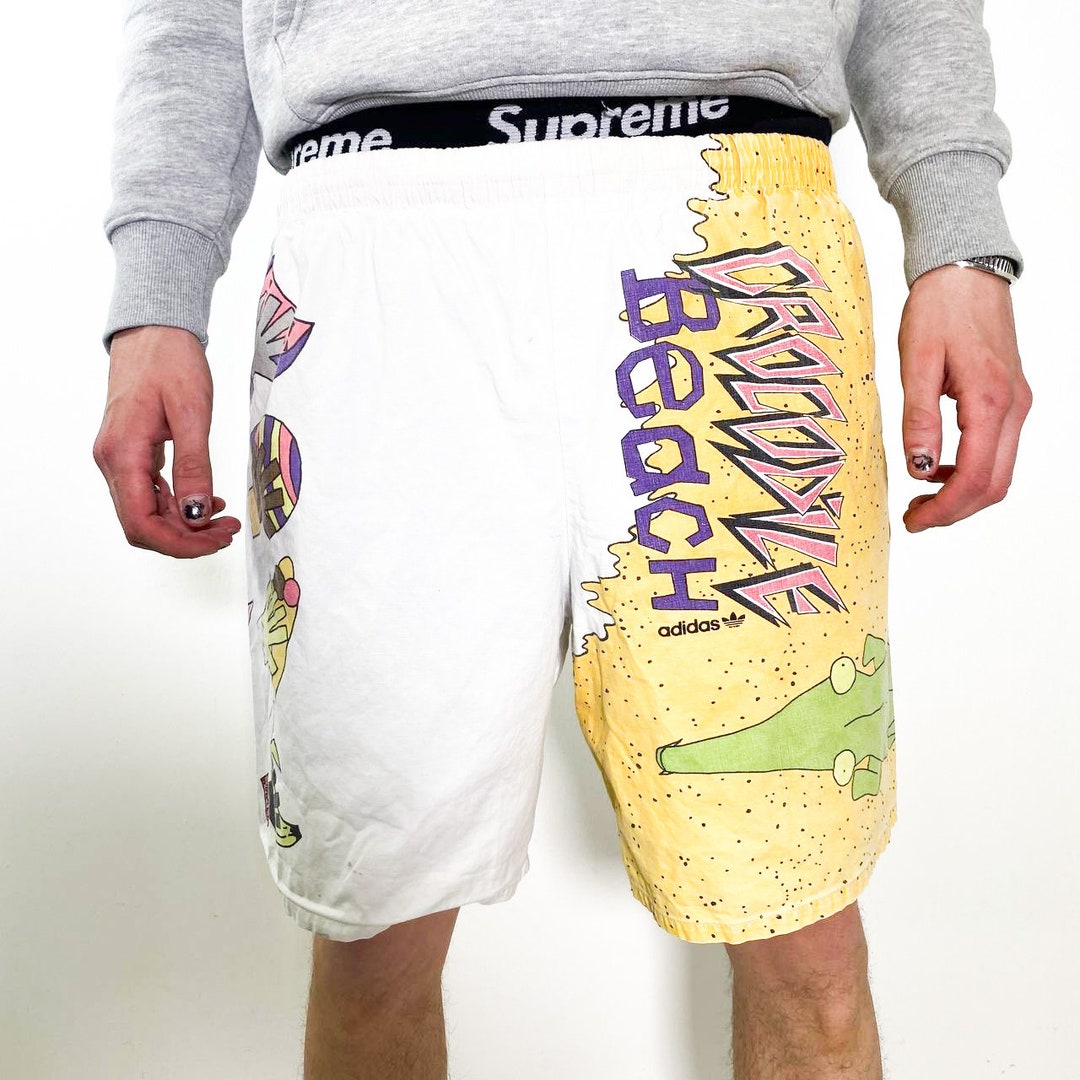 Vintage 80s ADIDAS ORIGINALS Crocodile Beach Shorts - Etsy