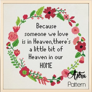 In Loving Memory Cross Stitch Pattern Digital Format - PDF, Heaven ...