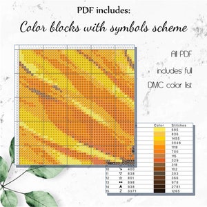Sunflower Cross Stitch Pattern Digital Format PDF Flower | Etsy
