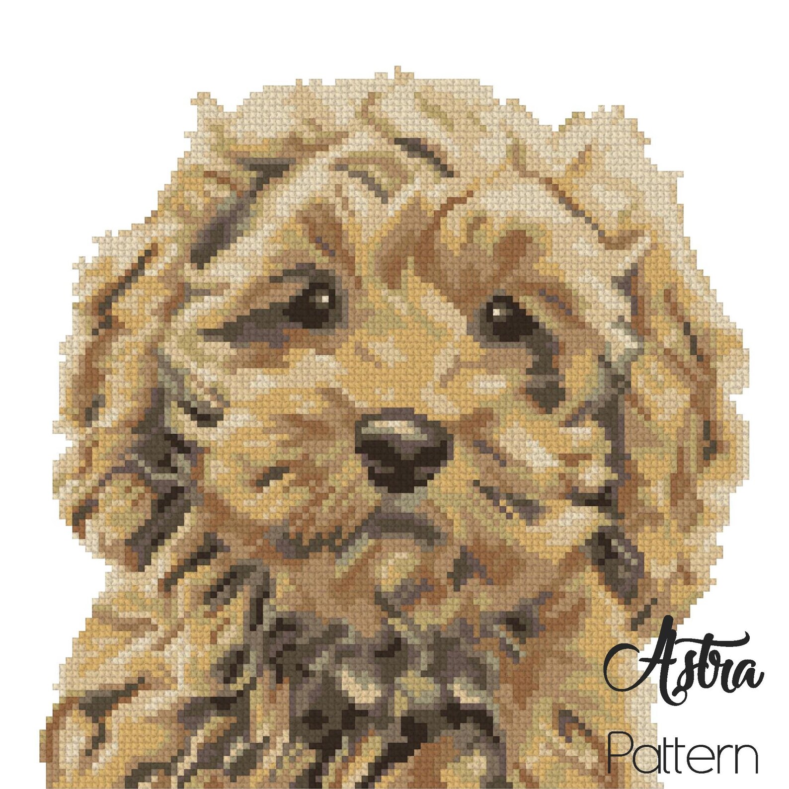Cockapoo Cross Stitch Pattern Digital Format PDF Dog - Etsy