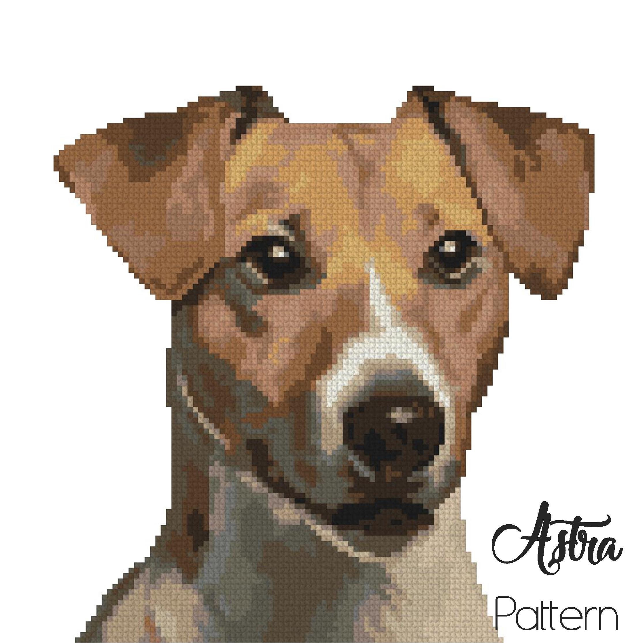 Jack Russell Cross Stitch Pattern Digital Format PDF Jack - Etsy