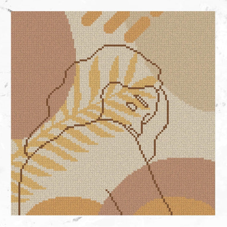 Female Cross Stitch Pattern Face Shape Cross Stitch Pattern | Etsy