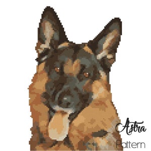 German Shepherd Cross Stitch Pattern Digital Format PDF - Etsy