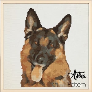 German Shepherd Cross Stitch Pattern Digital Format - PDF, German ...