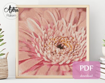 White Flowers Cross Stitch Kit. Chamomile Cross Stitch - Etsy