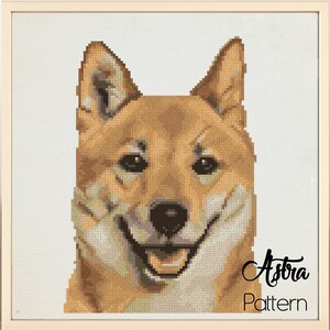 Shiba Inu Cross Stitch Pattern Digital Format - PDF, Japanese Dog Cross ...