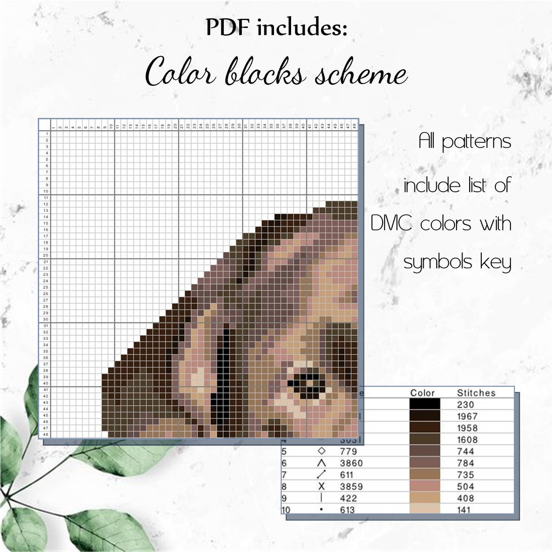 Chocolate Labrador Cross Stitch Pattern Digital Format PDF | Etsy