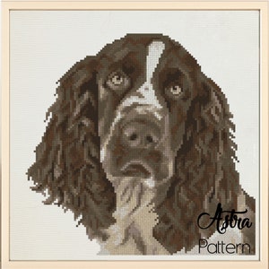 English Springer Spaniel Cross Stitch Pattern Digital Format - PDF, Dog ...