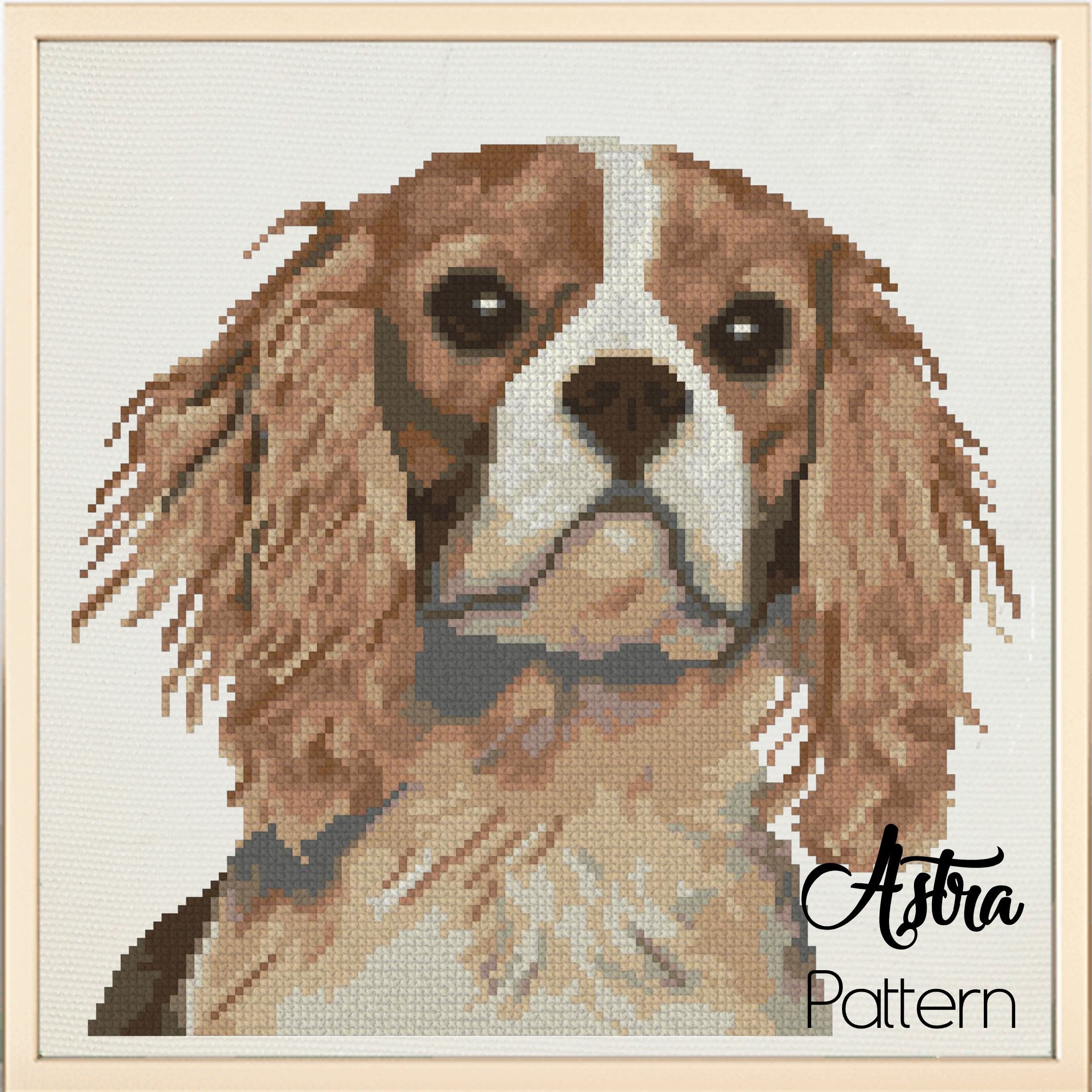Cavalier King Charles Spaniel Cross Stitch Pattern Digital Format - PDF ...
