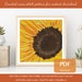 Sunflower Cross Stitch Pattern Digital Format PDF Flower | Etsy