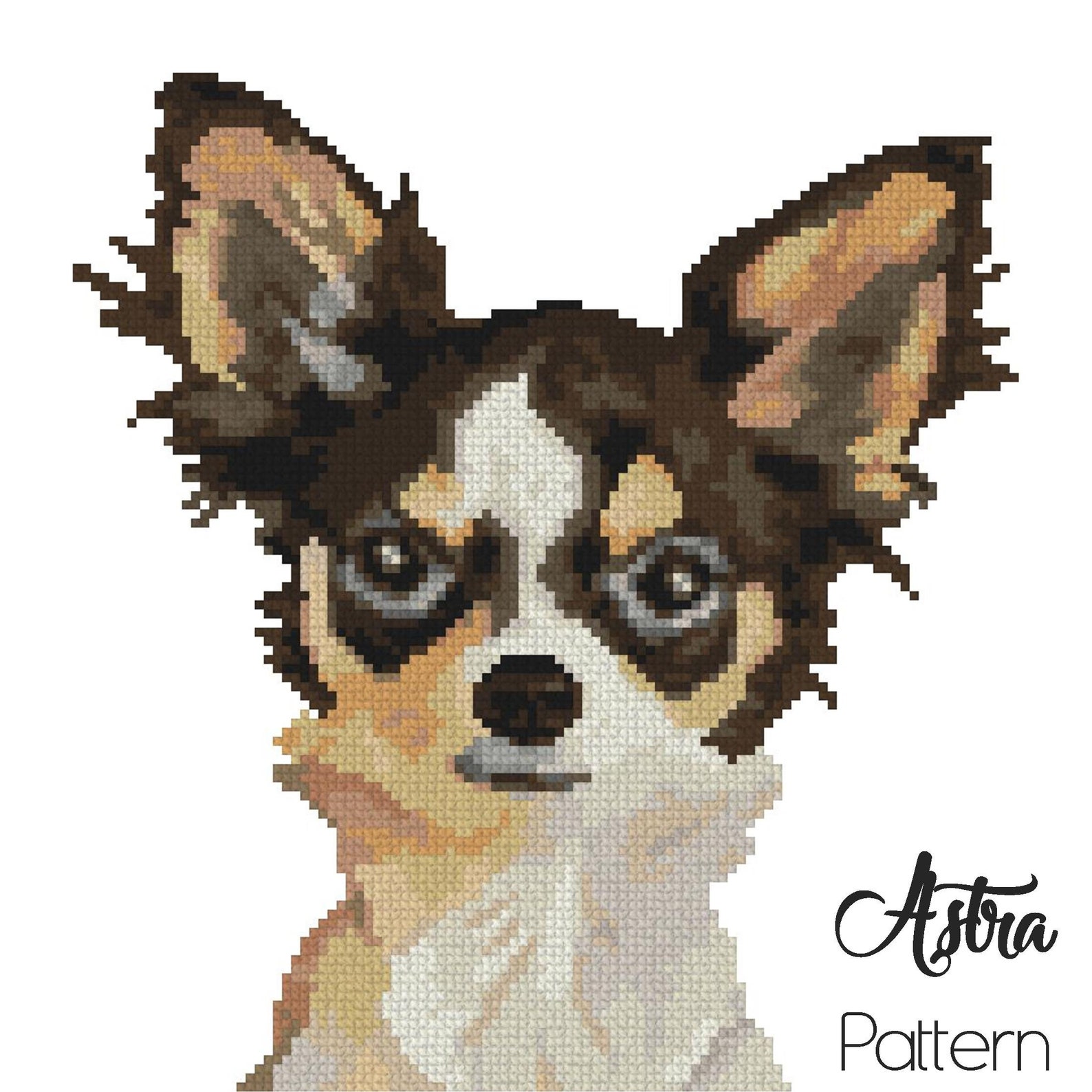 Chihuahua Cross Stitch Pattern Digital Format PDF Chihuahua - Etsy