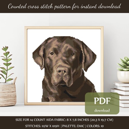 Cockapoo Cross Stitch Pattern Digital Format PDF Dog - Etsy