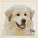 Great Pyrenees Cross Stitch Pattern Digital Format - PDF, Dog Portrait ...