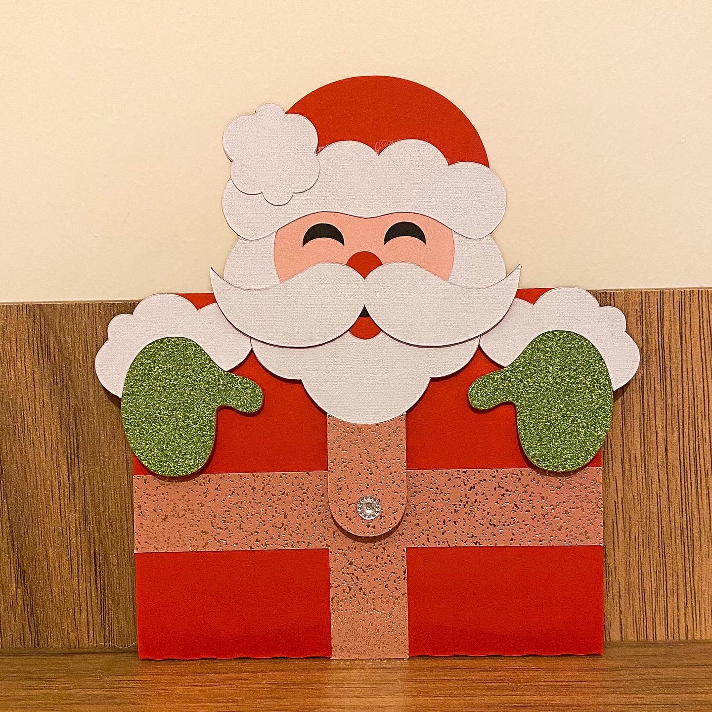 Christmas Santa Gift Card Holder / Money Wallet. Festive Gift Wrapping ...