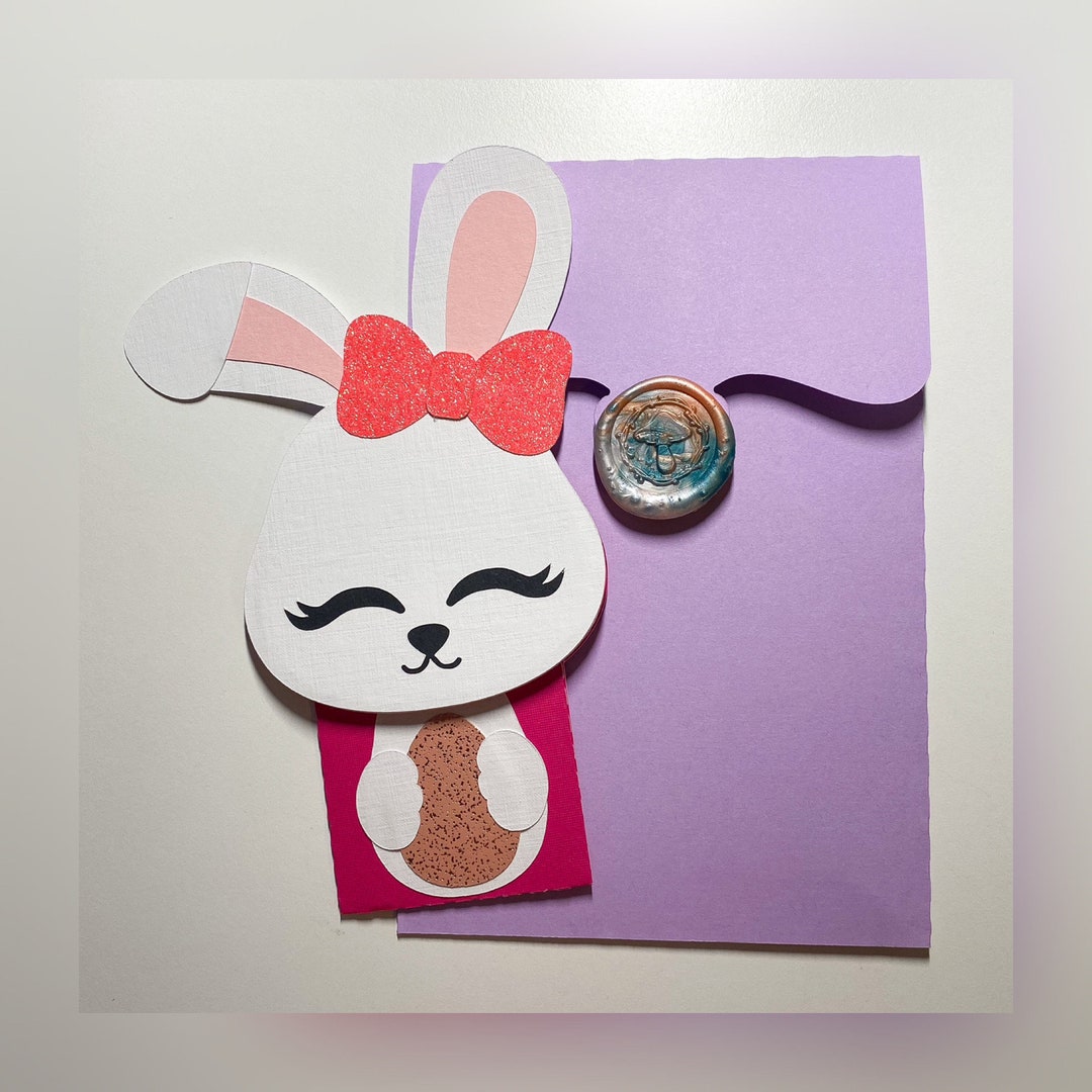 Easter Egg Bunny Rabbit Gift Card Holder / Money Wallet. - Etsy UK