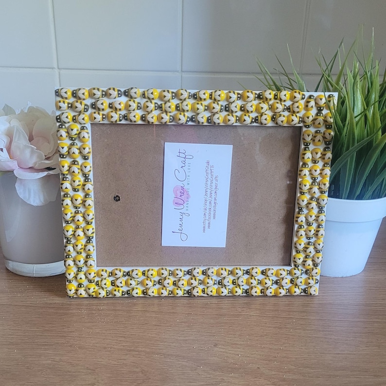 Yellow Wooden Bumble Bee Decals Photo Frame 5 X 7 Inches - Etsy