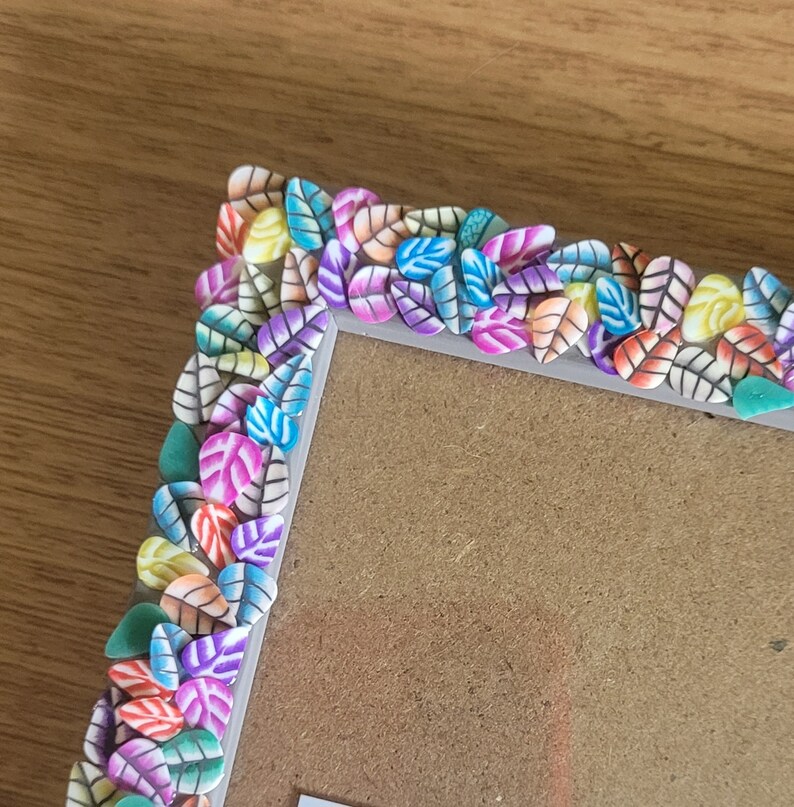 Colourful Fimo Leaves Slices Photo Frame 4 X 6 Inches - Etsy