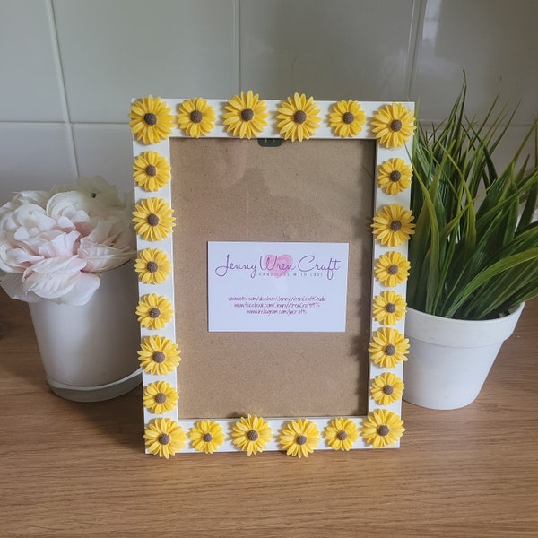 Yellow Flower Photo Frame - Etsy